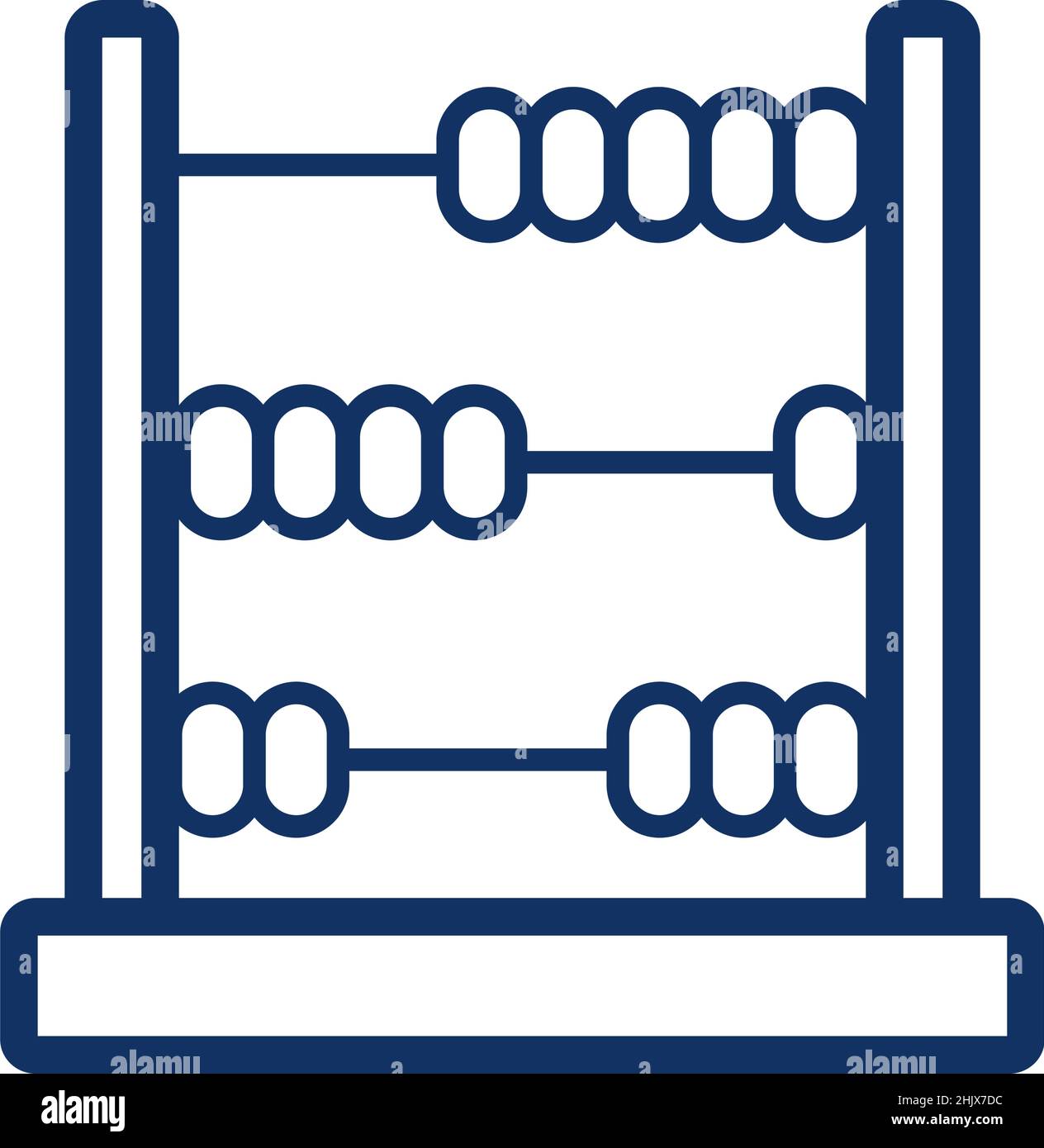 Abacus icon on white background, vector illustration Stock Vector Image ...