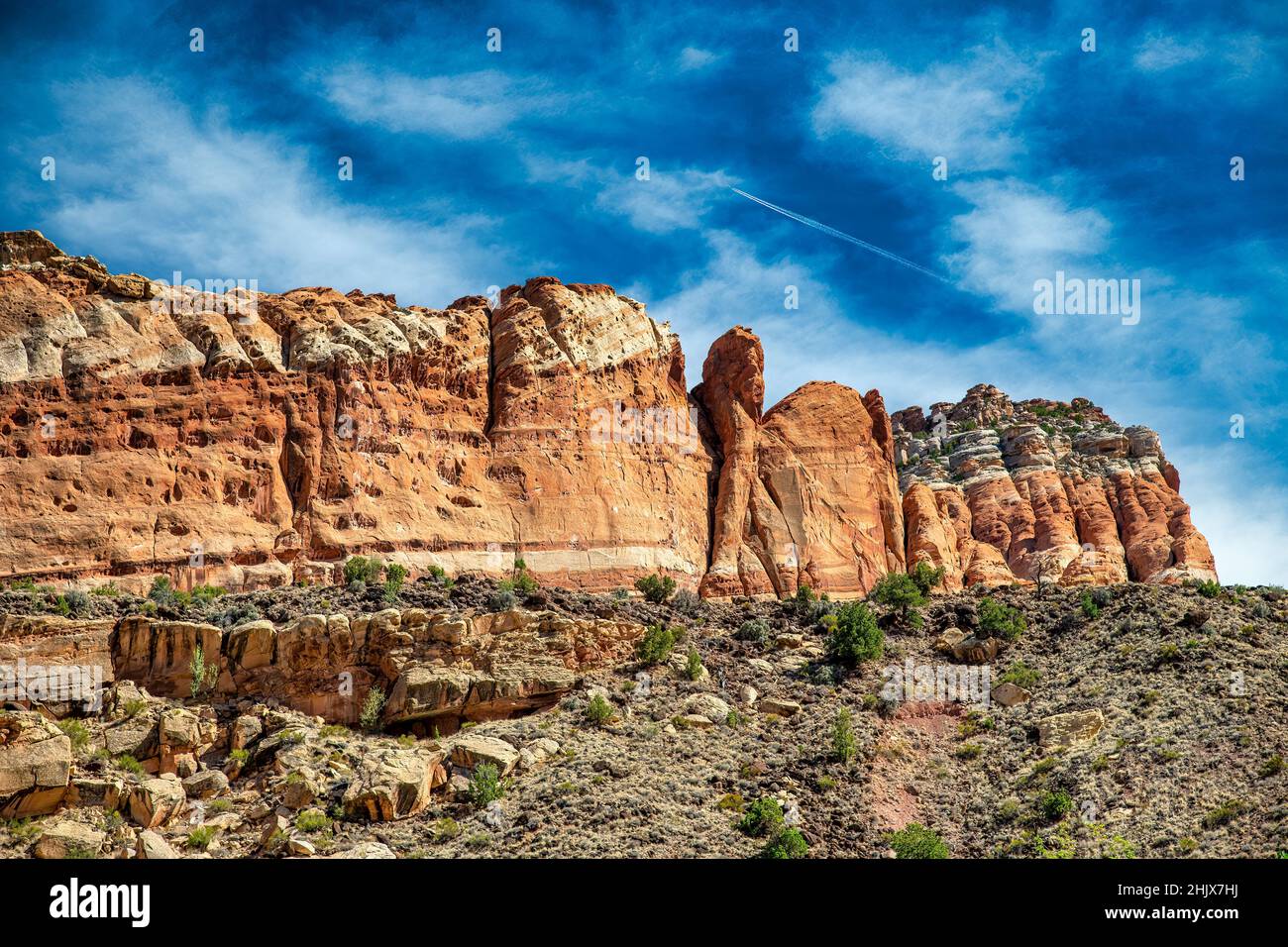 Red rocks of Capitol Reef National Park Stock Photo - Alamy
