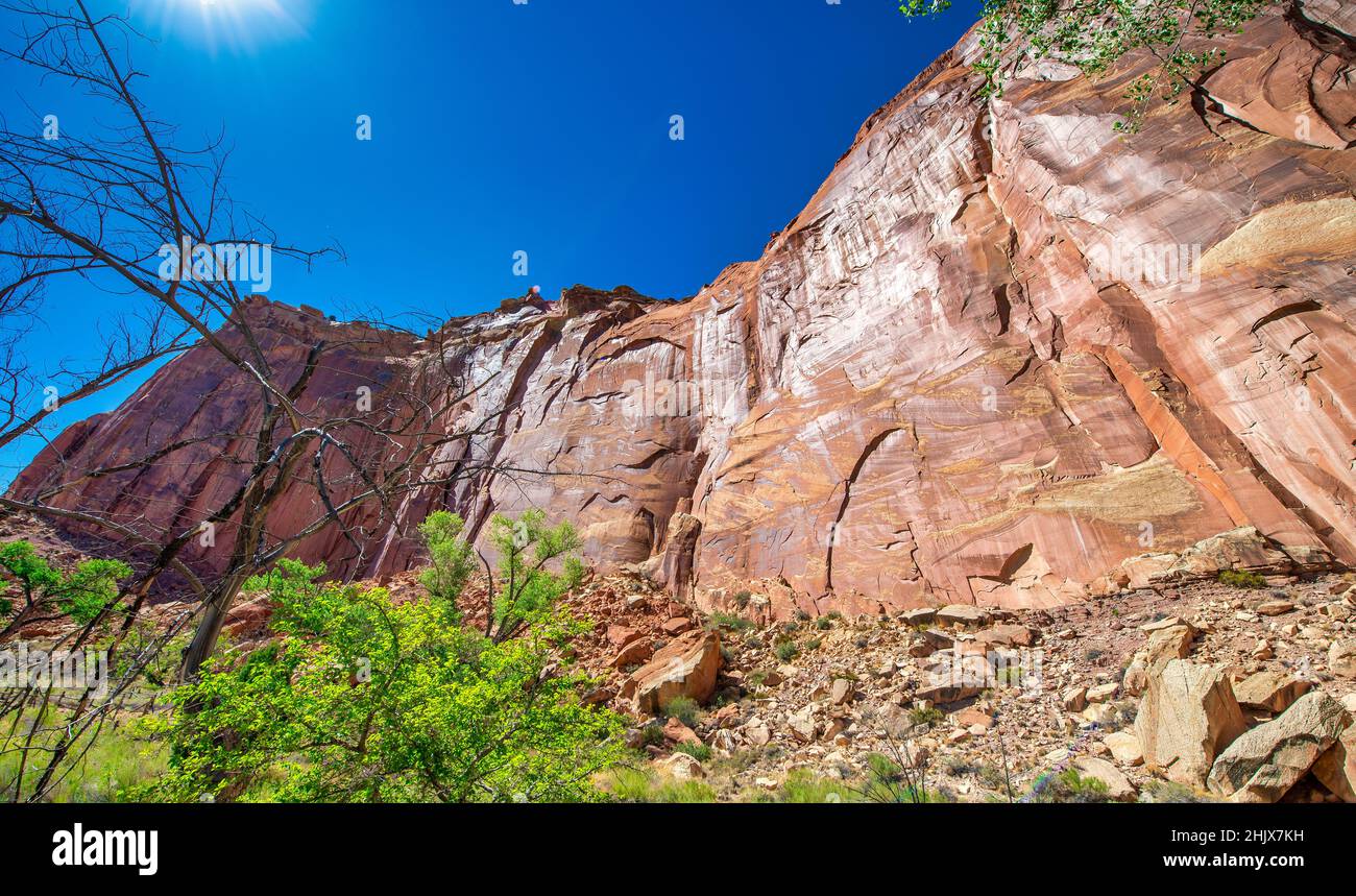 Red rocks of Capitol Reef National Park Stock Photo - Alamy