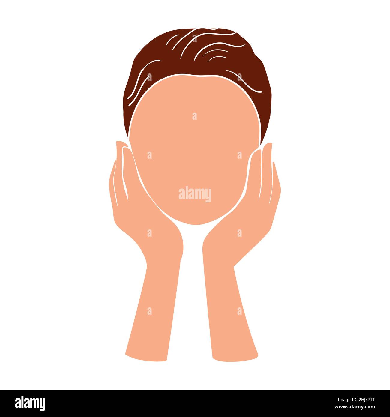 Face massage cream white Stock Vector Images - Alamy