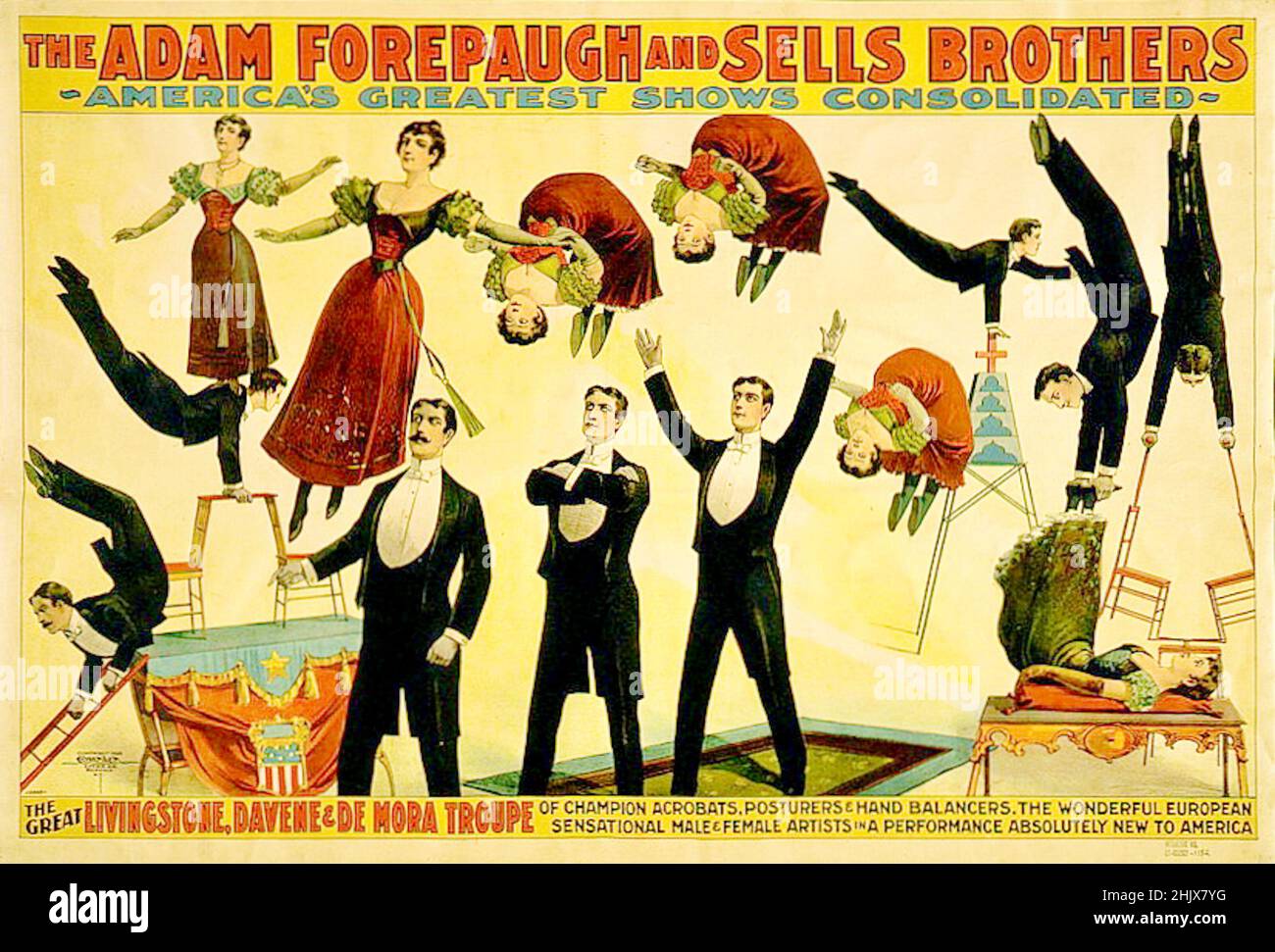 Circus Acrobats Poster