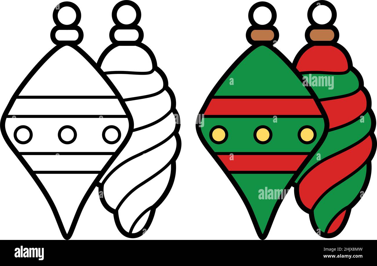 Christmas toys icon on white background, vector illustration Stock ...