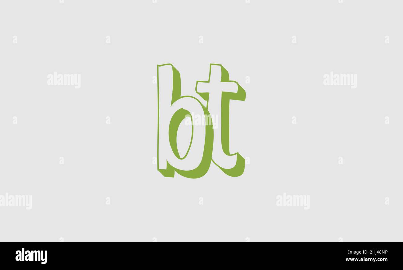 Bold letter icon BT - Initial vector design - Premium Icon, Logo vector ...