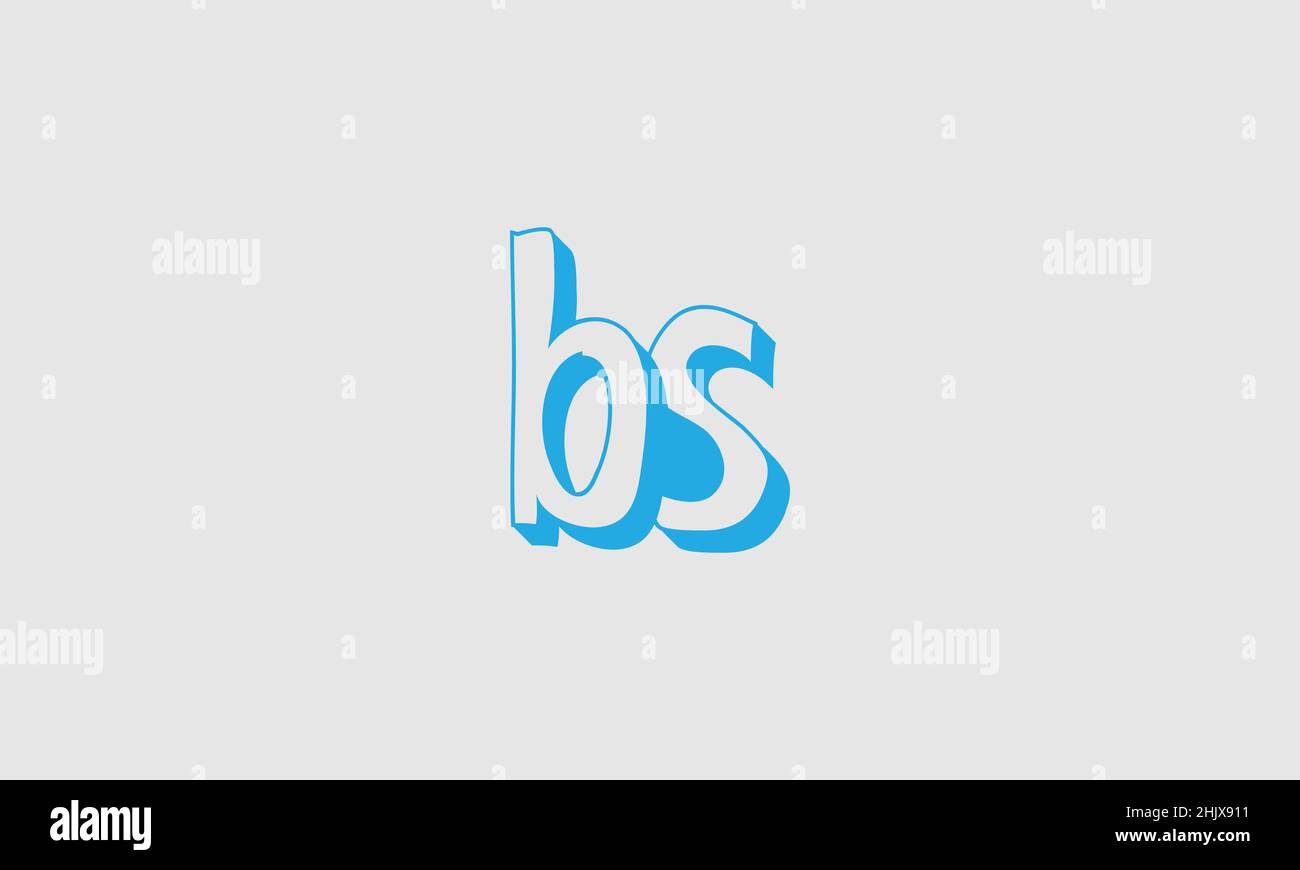 Bold letter icon BS - Initial vector design - Premium Icon, Logo vector ...