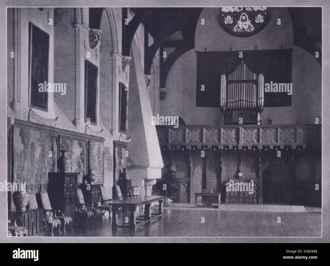 Baronial Hall, Arundel Castle . Sussex (1923 Stock Photo - Alamy