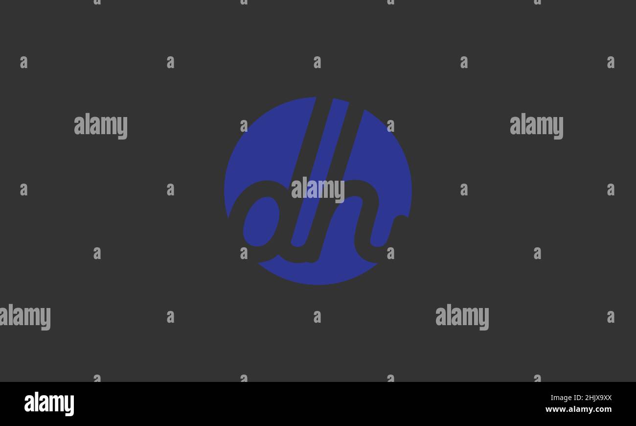 Letter dh vector vectors hi-res stock photography and images - Alamy