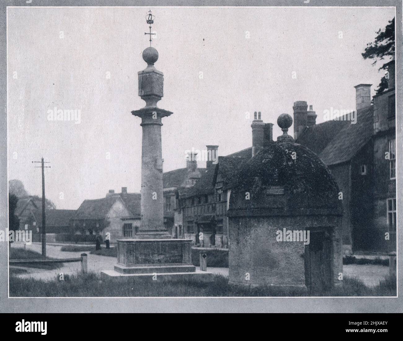 The village street, Steeple Ashton. Wiltshire (1923 Stock Photo - Alamy