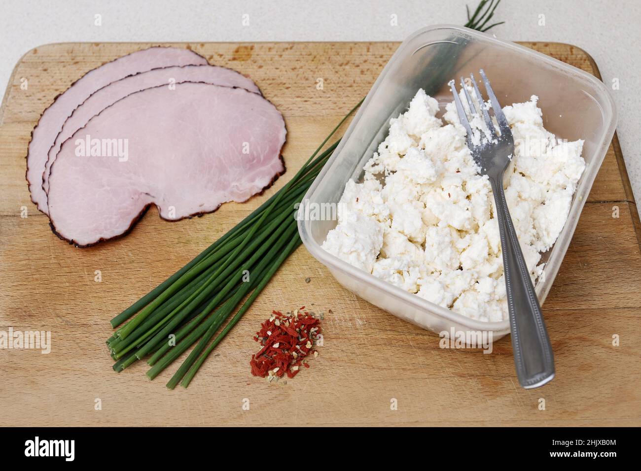 Chef at work: How to make a ham and cheese filling for traditional ...