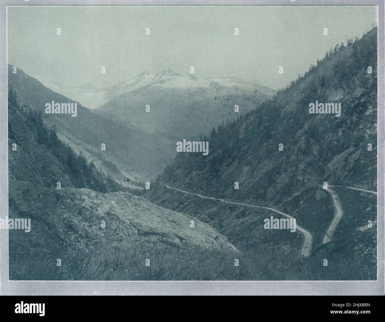 A view of the Grimsel Pass. Switzerland (1925 Stock Photo - Alamy