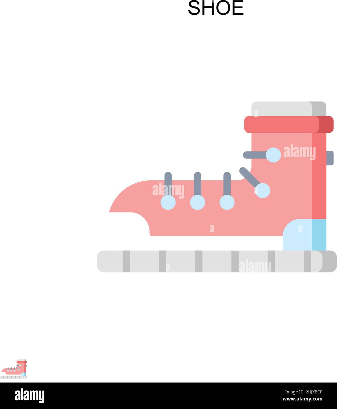 Shoe Simple vector icon. Illustration symbol design template for web ...