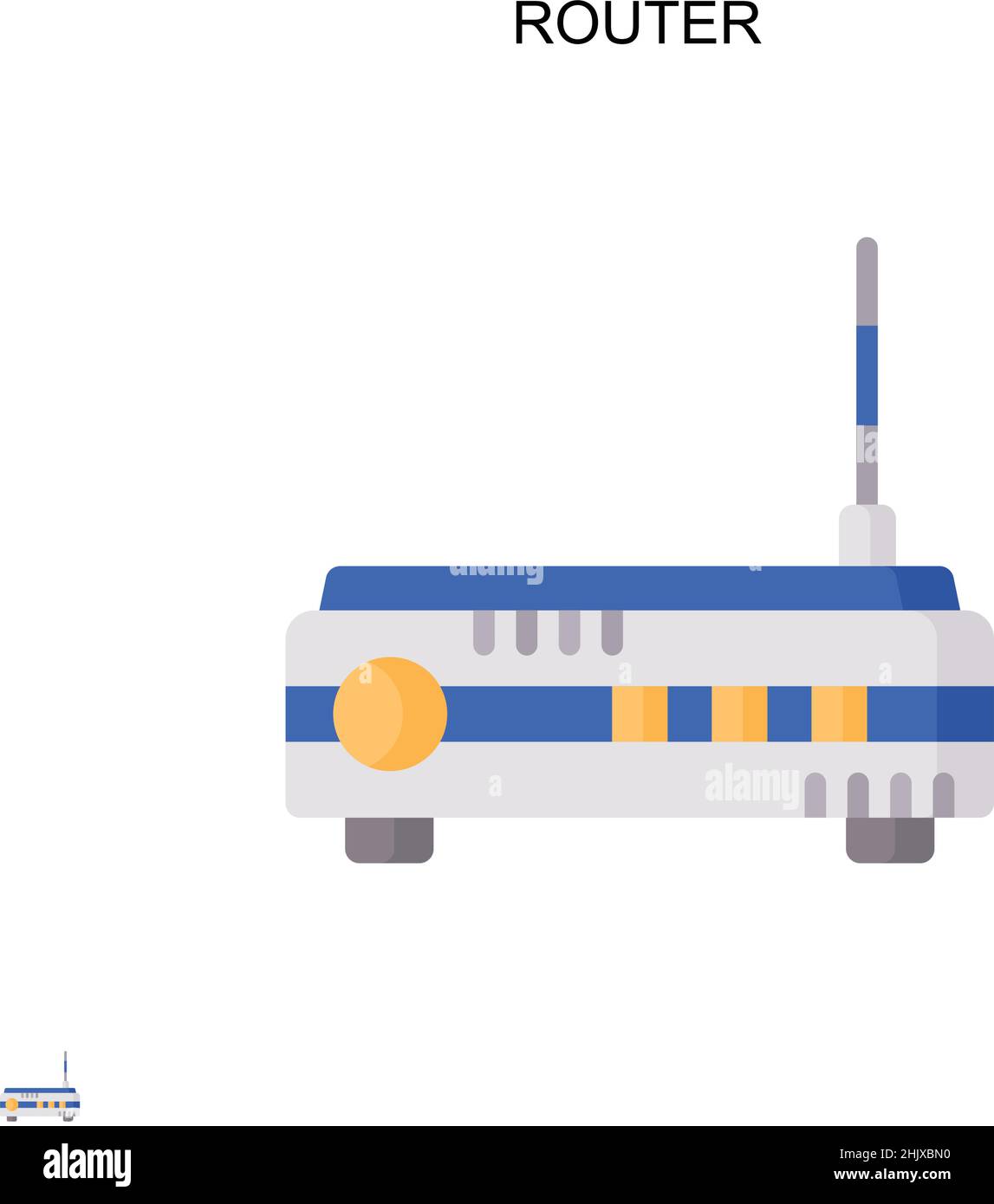 Router Simple vector icon. Illustration symbol design template for web ...