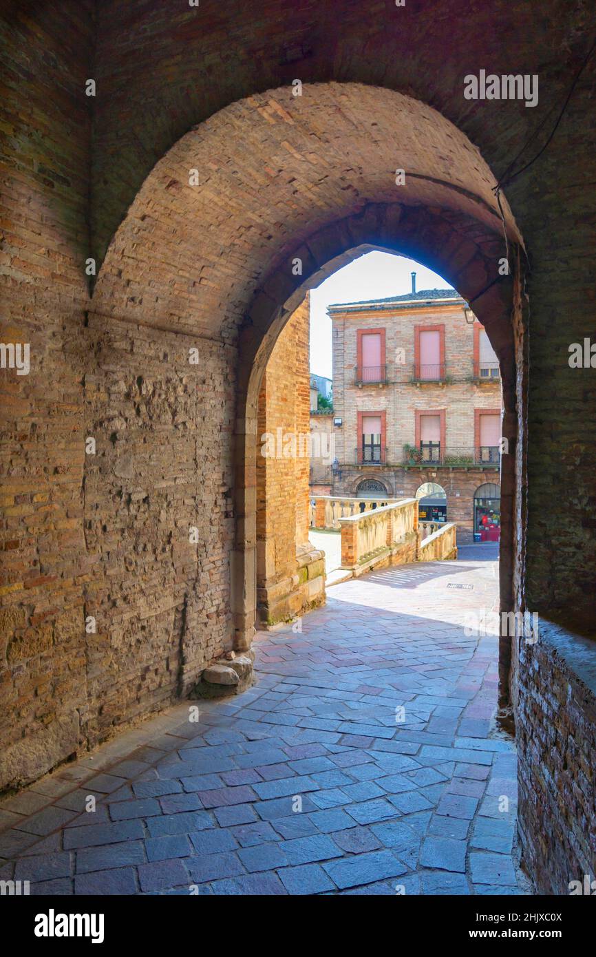 Old Town, Foreshortening, Atri, Abruzzo, Italy, Europe Stock Photo - Alamy