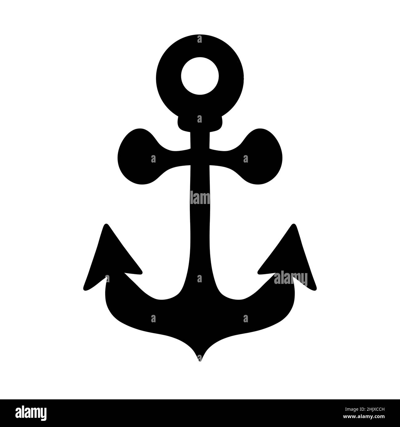 The blue anchor Cut Out Stock Images & Pictures - Alamy