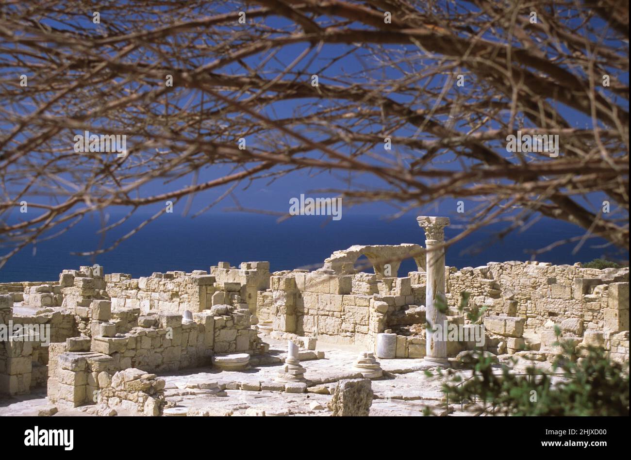 Bishop's palace remains, ancient Kourion, Episkopi, Limassol District ...