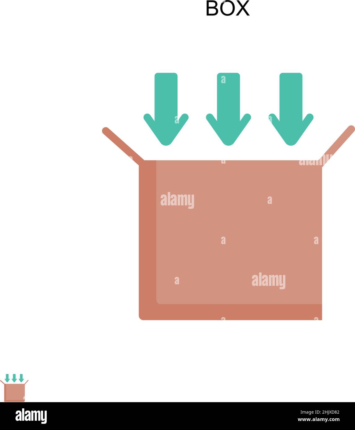 Box Simple vector icon. Illustration symbol design template for web ...