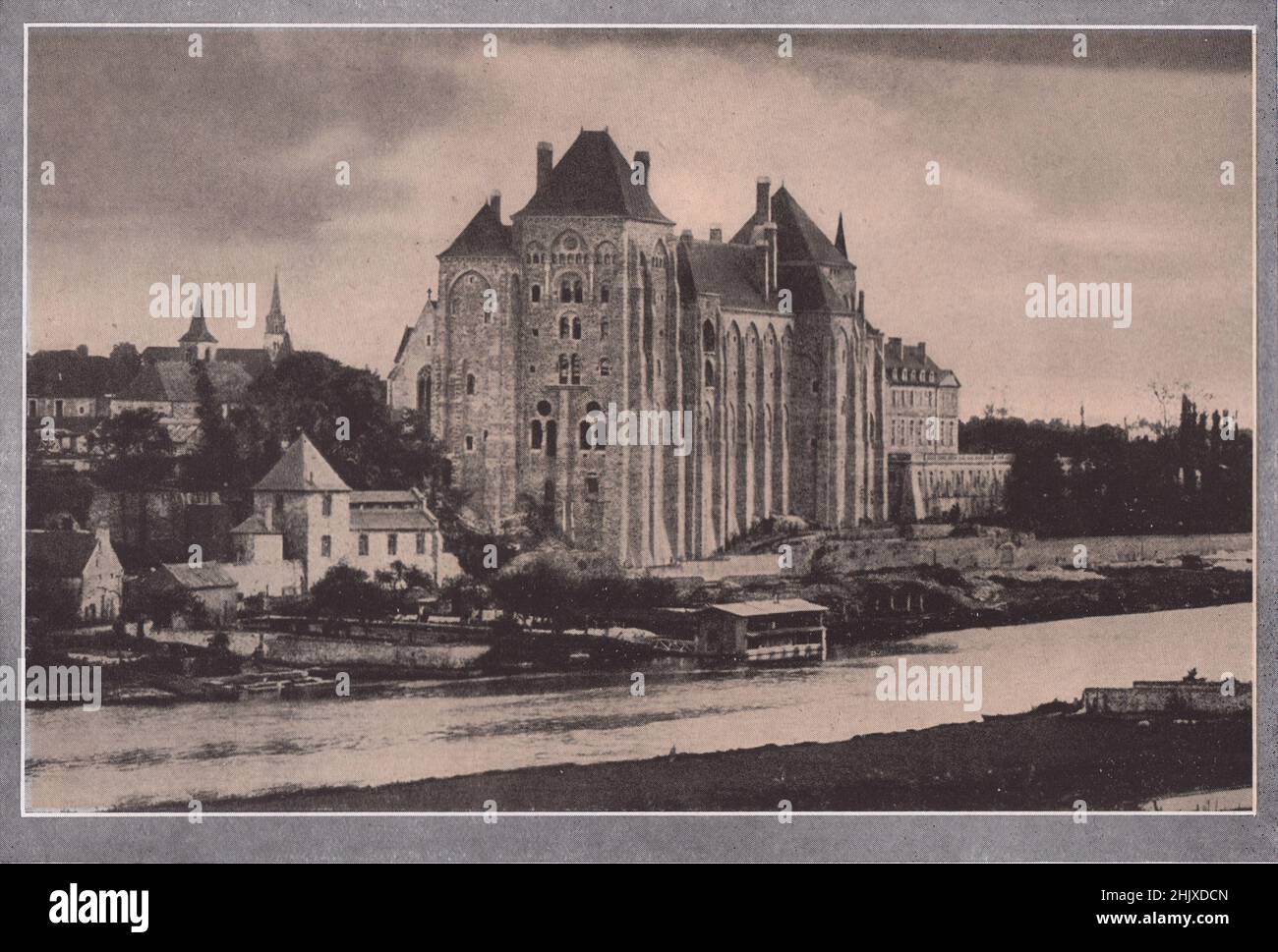 The Abbey of Solesmes. Sarthe. France (1925 Stock Photo - Alamy