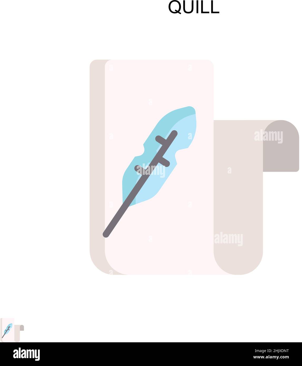 Vintage quill Stock Vector Images - Alamy