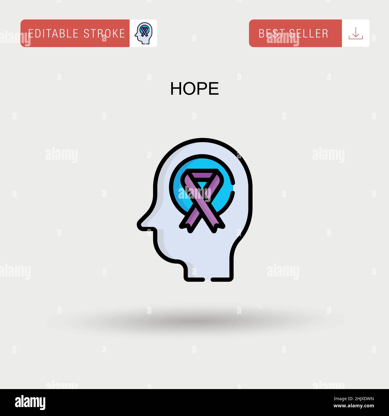 Hope Simple vector icon Stock Vector Image & Art - Alamy
