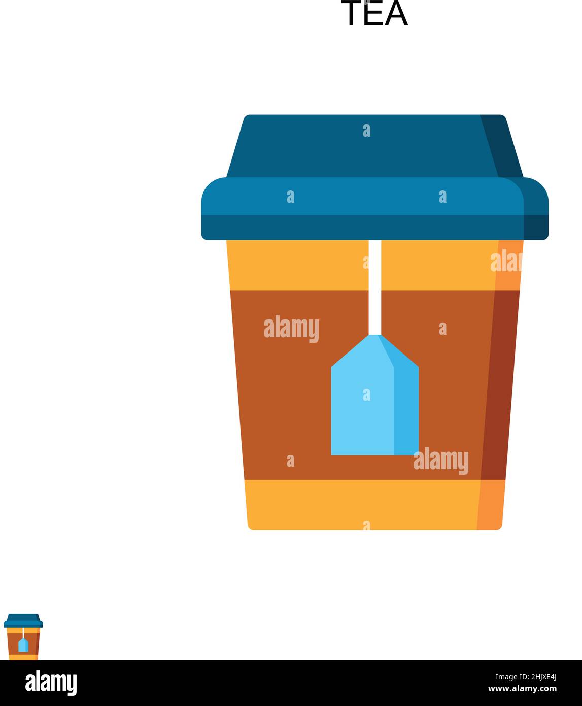 Tea Simple vector icon. Illustration symbol design template for web ...