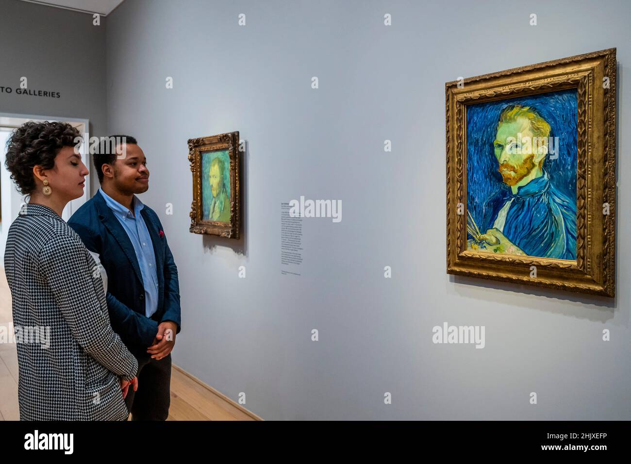 London, UK. 1st Feb, 2022. Self portrait 1889 - Vincent van Gogh's self ...