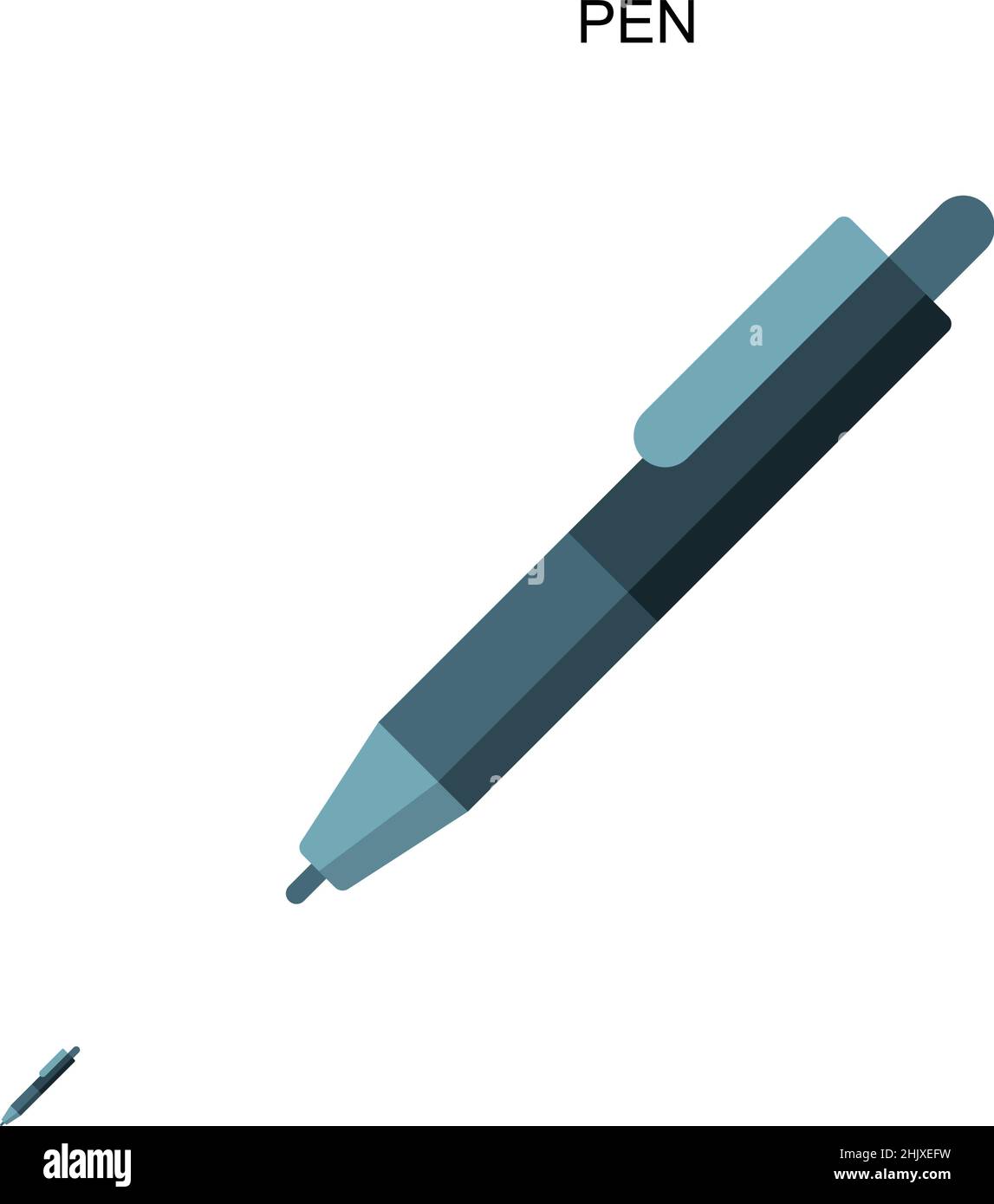 Pen Simple vector icon. Illustration symbol design template for web ...