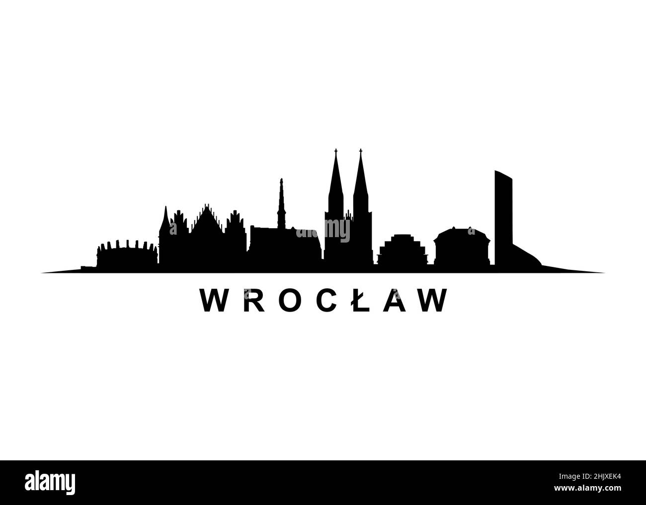Wrocław Skyline Landscape City Architecture Stock Vector Image & Art ...