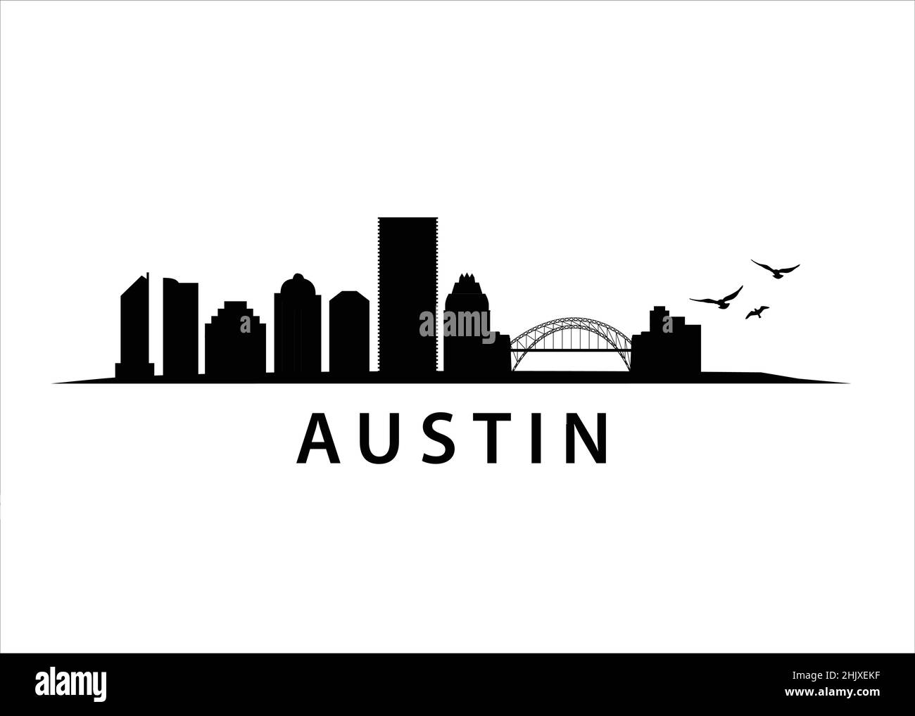 Austin texas bridge Stock Vector Images - Alamy
