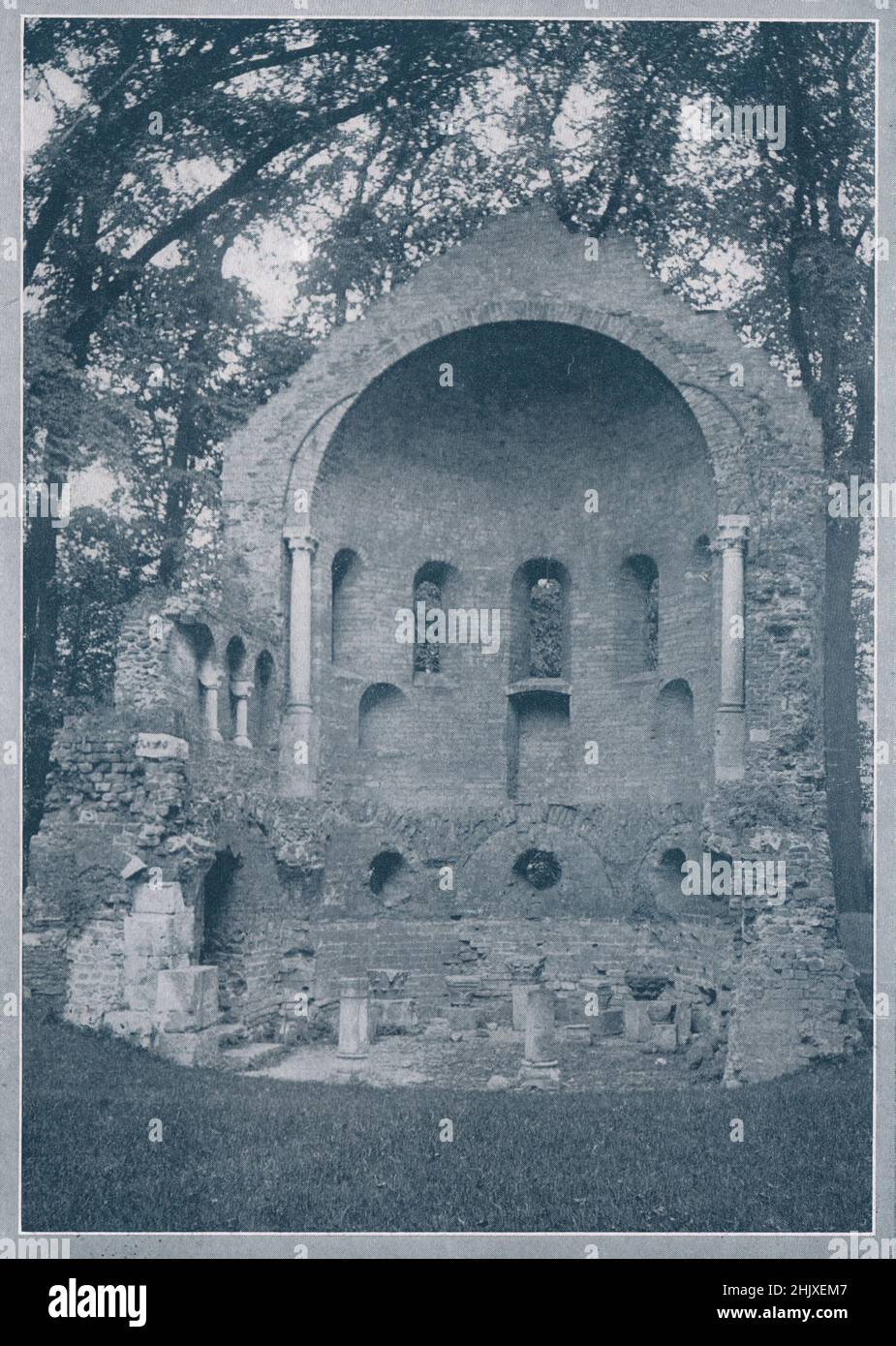 Ruins in the Valkhof, Nijmegen. Netherlands. Holland (1925 Stock Photo ...