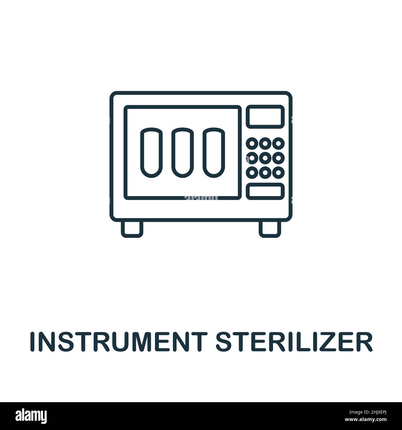 Instrument Sterilizer icon. Line element from medical equipment collection. Linear Instrument ...