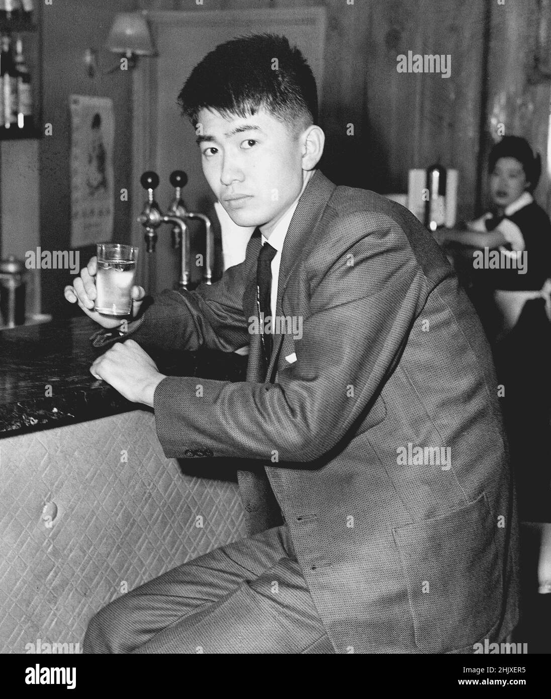 Photo taken in January 1956 shows Shintaro Ishihara. He won the ...