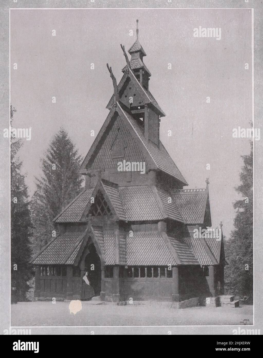 The Stavekirke of Gol, near Oslö. Norway (1925 Stock Photo - Alamy