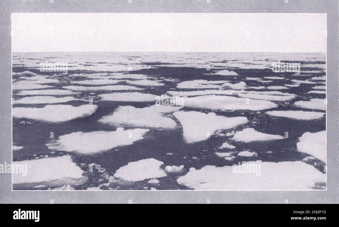 Pack-ice near Spitsbergen. Norway (1925 Stock Photo - Alamy
