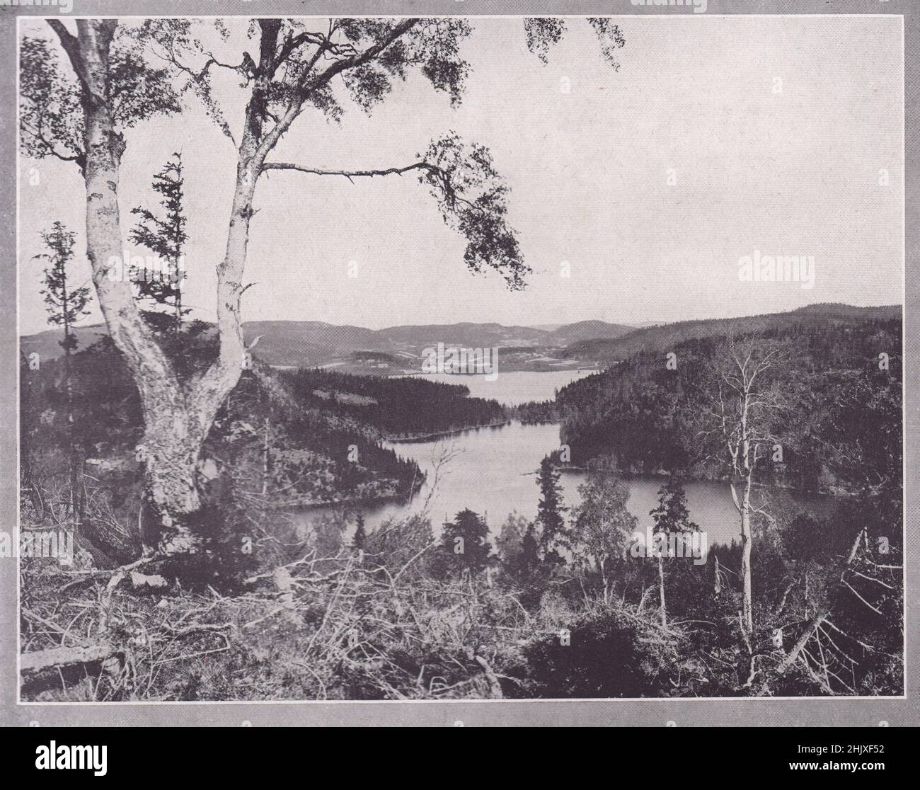 A lake scene in Angermanland. Sweden (1925 Stock Photo - Alamy