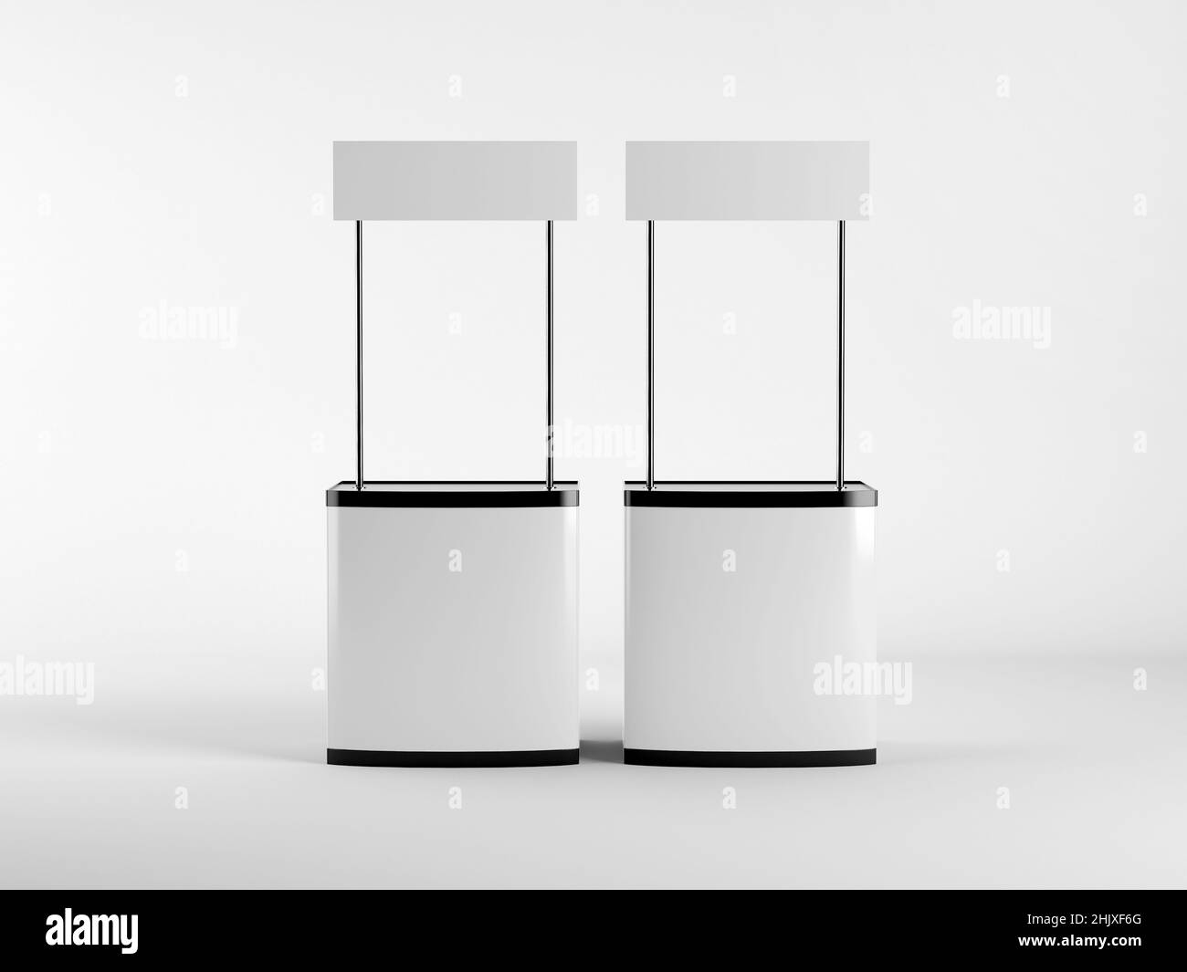 Promo Exhibition Display Stand Mockup 3D Rendering Stock Photo - Alamy