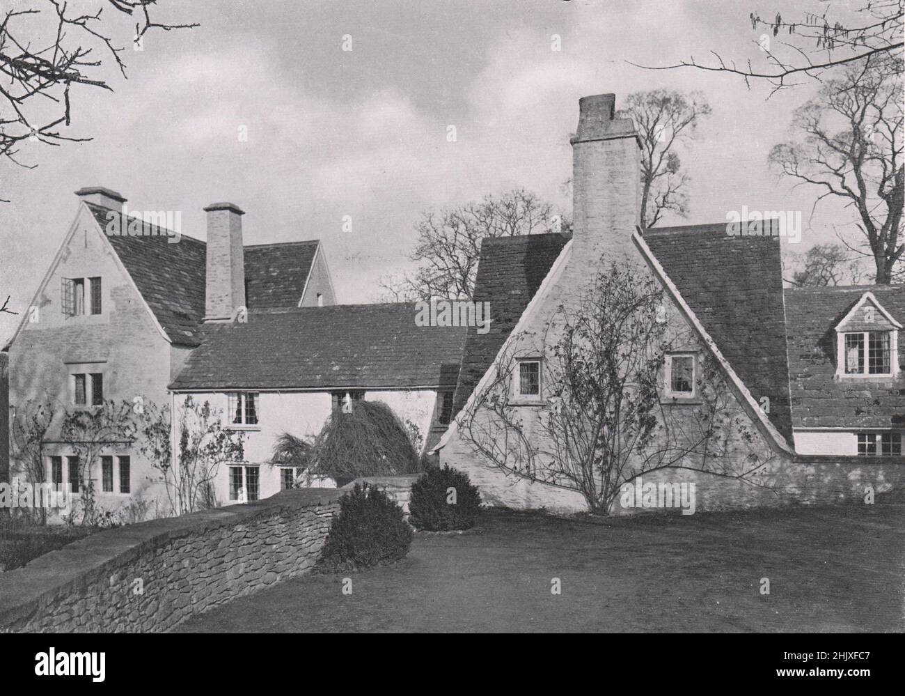 The House from entrance terrace. Gloucestershire. Upper Dorvel House ...