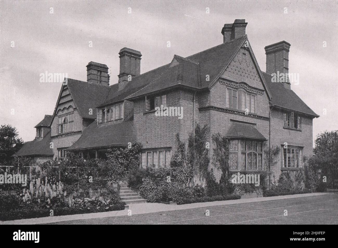 From the south-east. Yorkshire. Bishopsbarns, York. - Designed by Mr ...