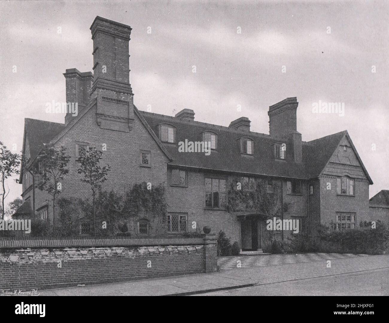 The Street front. Yorkshire. Bishopsbarns, York. - Designed by Mr ...