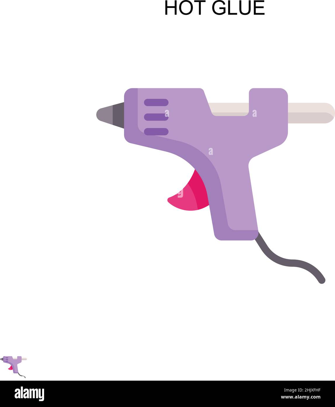 Cartoon Pink Glue Gun