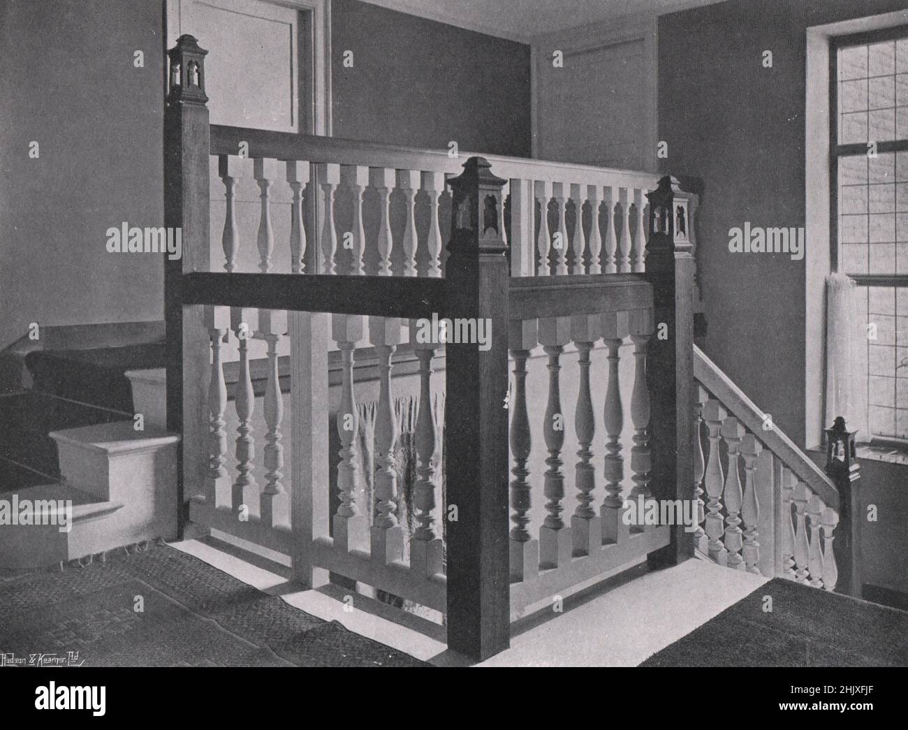 The first floor landing. Gloucestershire. Coldicote, Moreton-in-Marsh ...