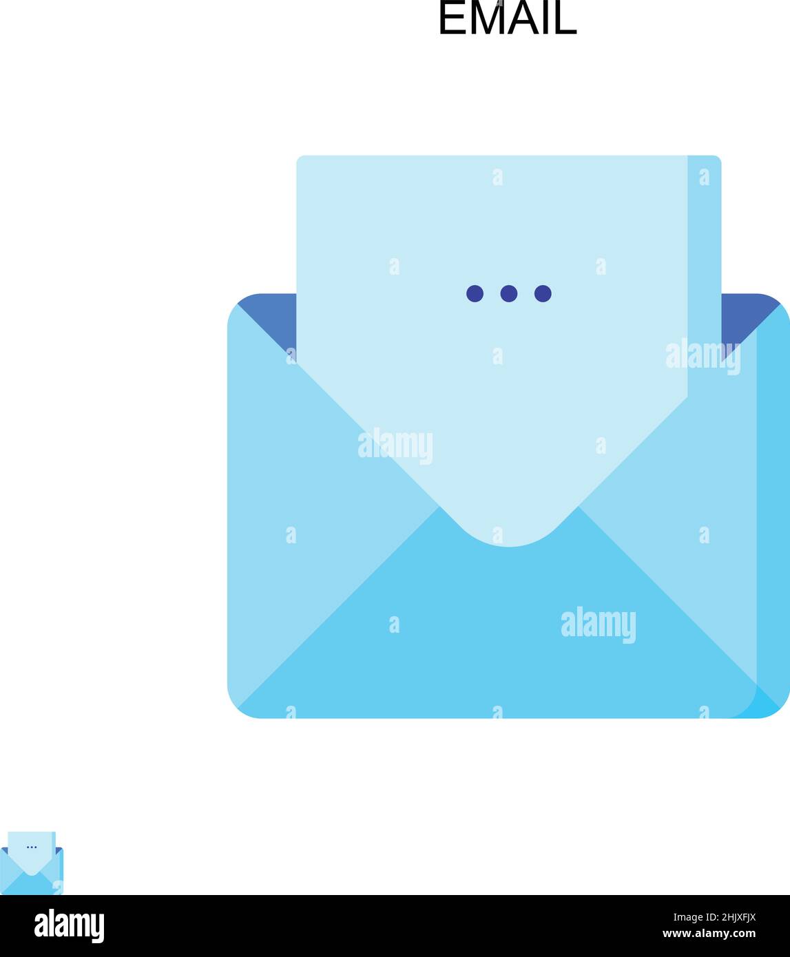Email Simple vector icon. Illustration symbol design template for web ...