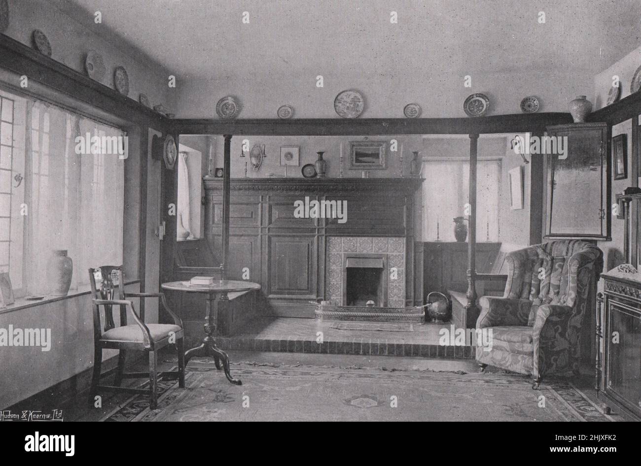 The Living-room. Surrey. The Cobbles, Walton Heath. - Designed by Mr. L ...