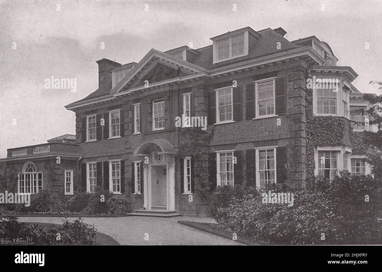 From the South-west. London. The Old Pound House, Wimbledon. - Designed ...