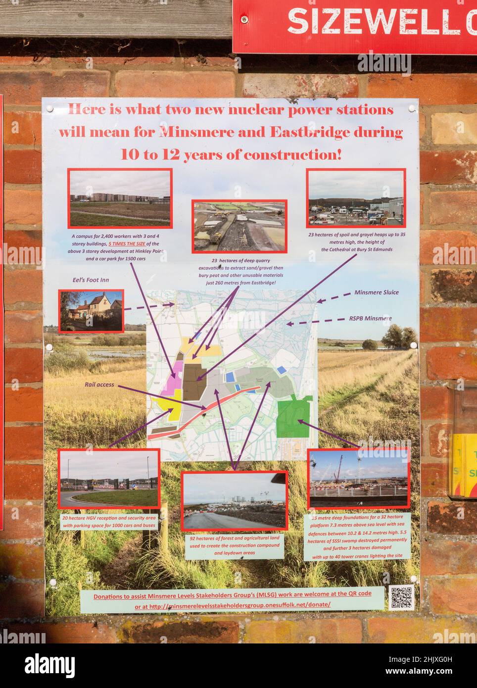 Campaign poster map disruption from construction of Sizewell C ...