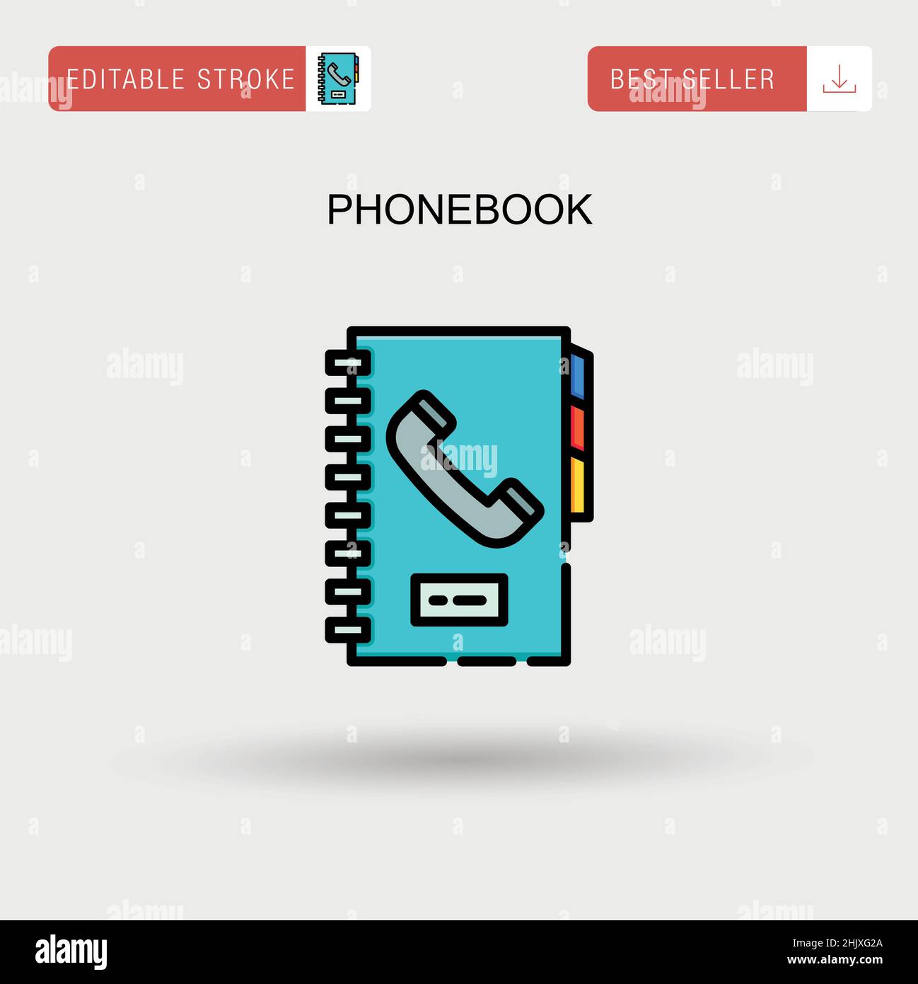 Simple flat telephone icon Stock Vector Images - Alamy