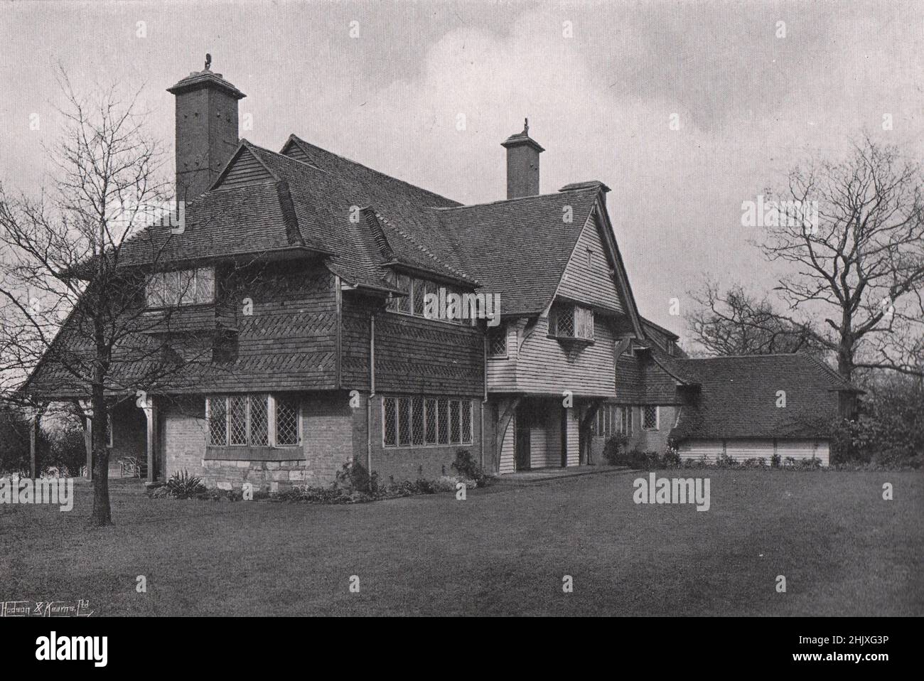 South-west corner. West Chart, Limpsfield, Surrey. - Designed by Mr. E ...