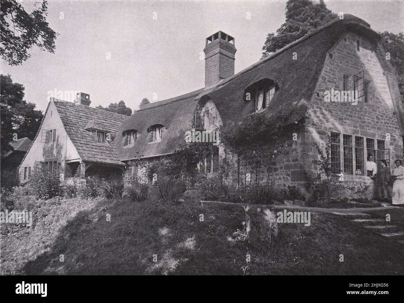 The house seen from the garden. Long Copse, Ewhurst, Surrey. - Designed ...