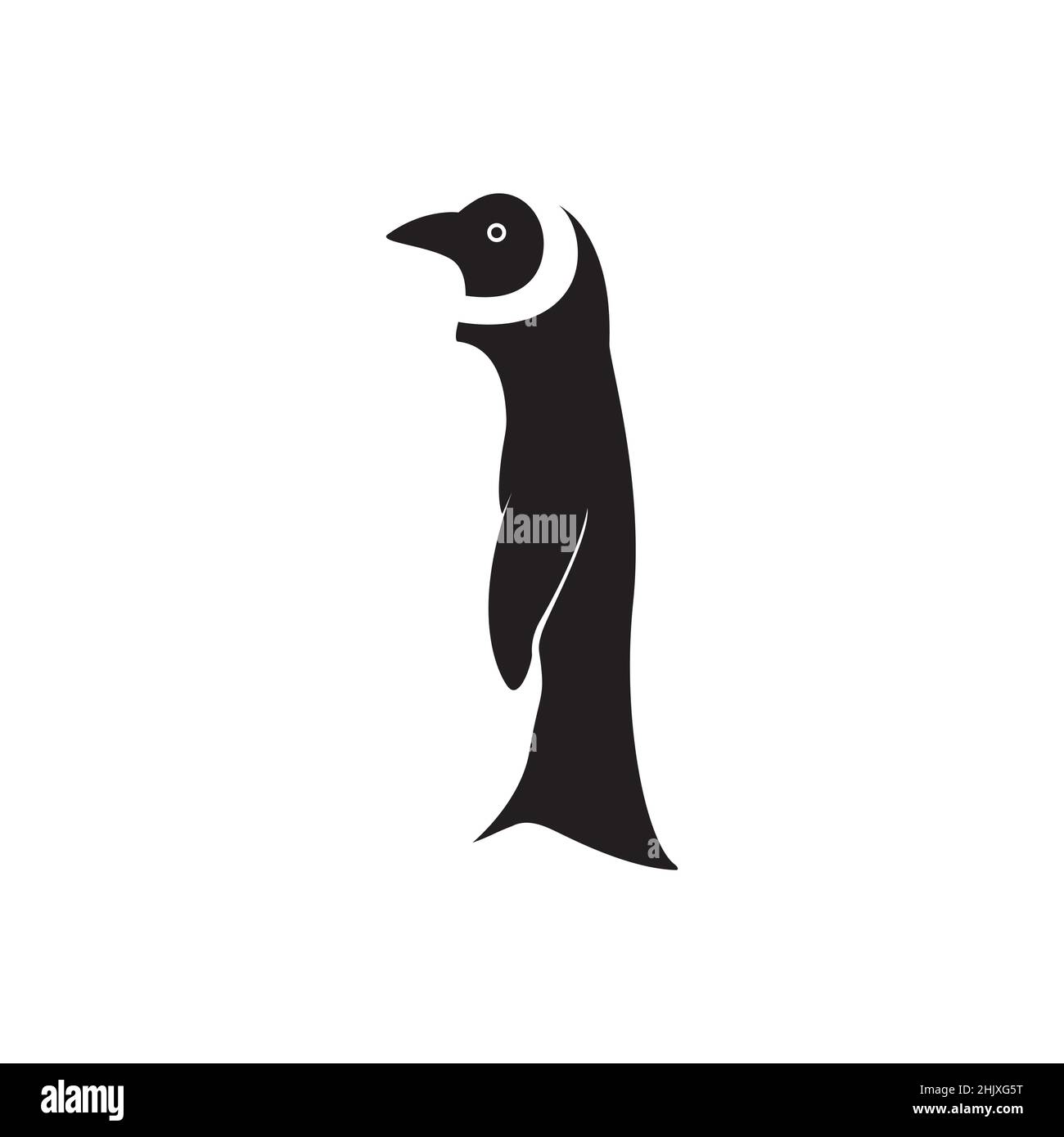 isolated bird penguin simple shape logo design, vector graphic symbol ...