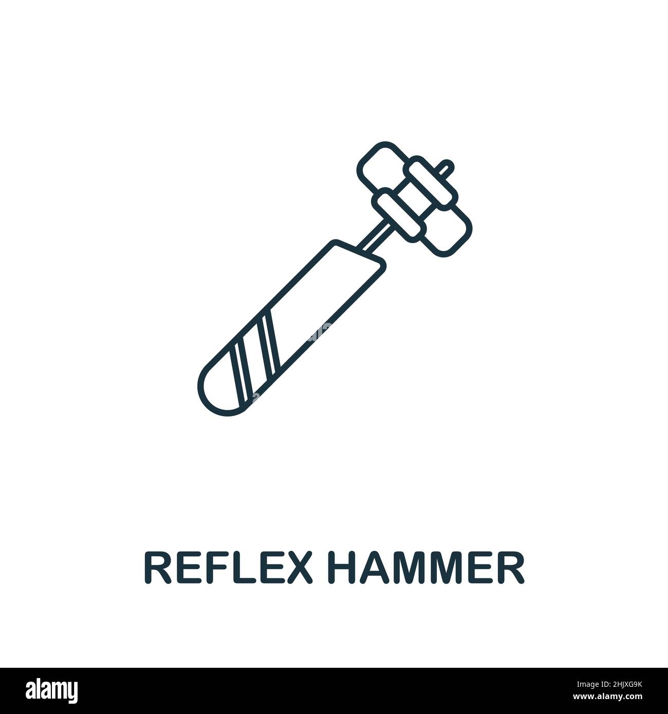 Reflex Hammer icon. Line element from medical equipment collection ...
