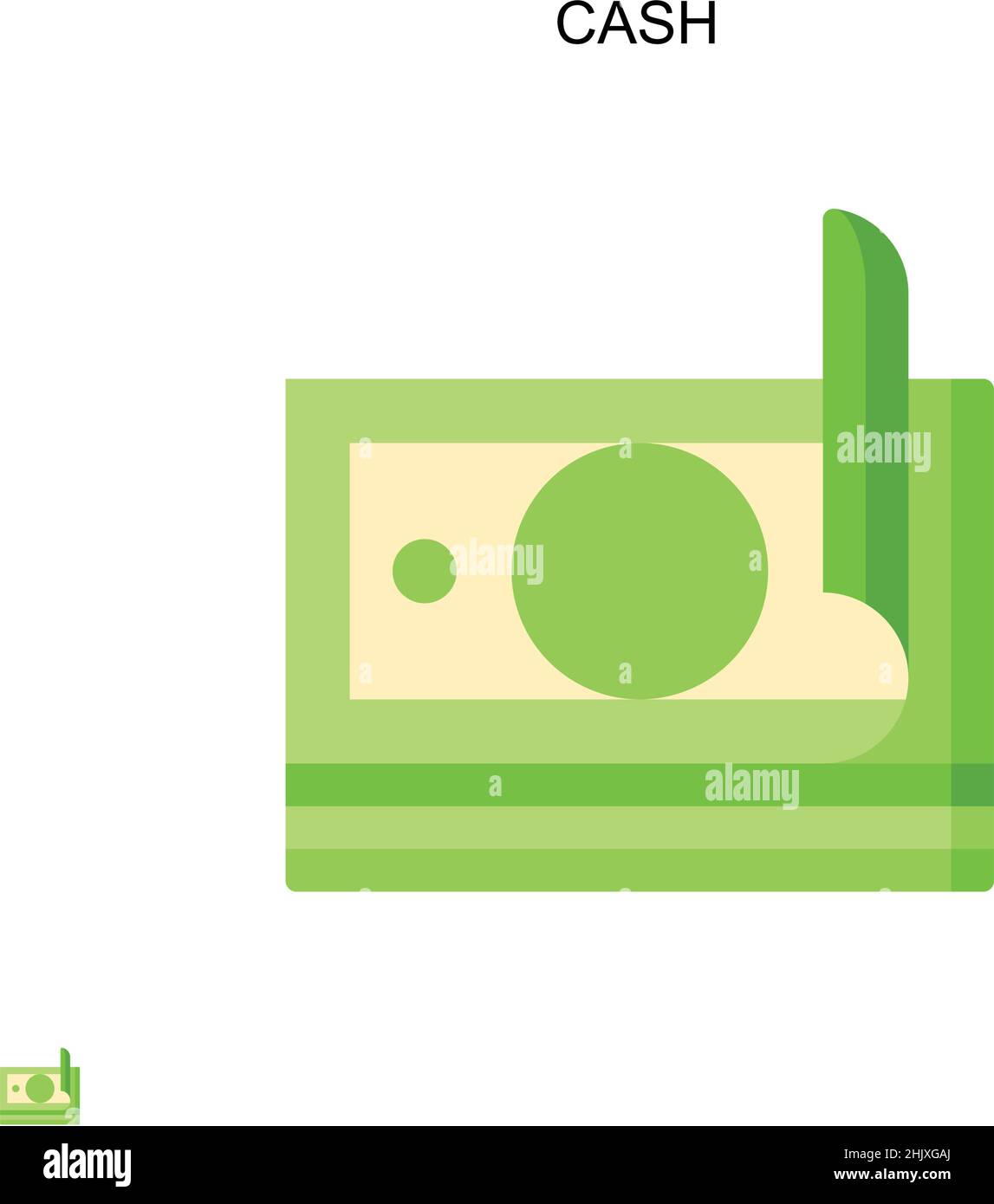 Cash Simple vector icon. Illustration symbol design template for web ...