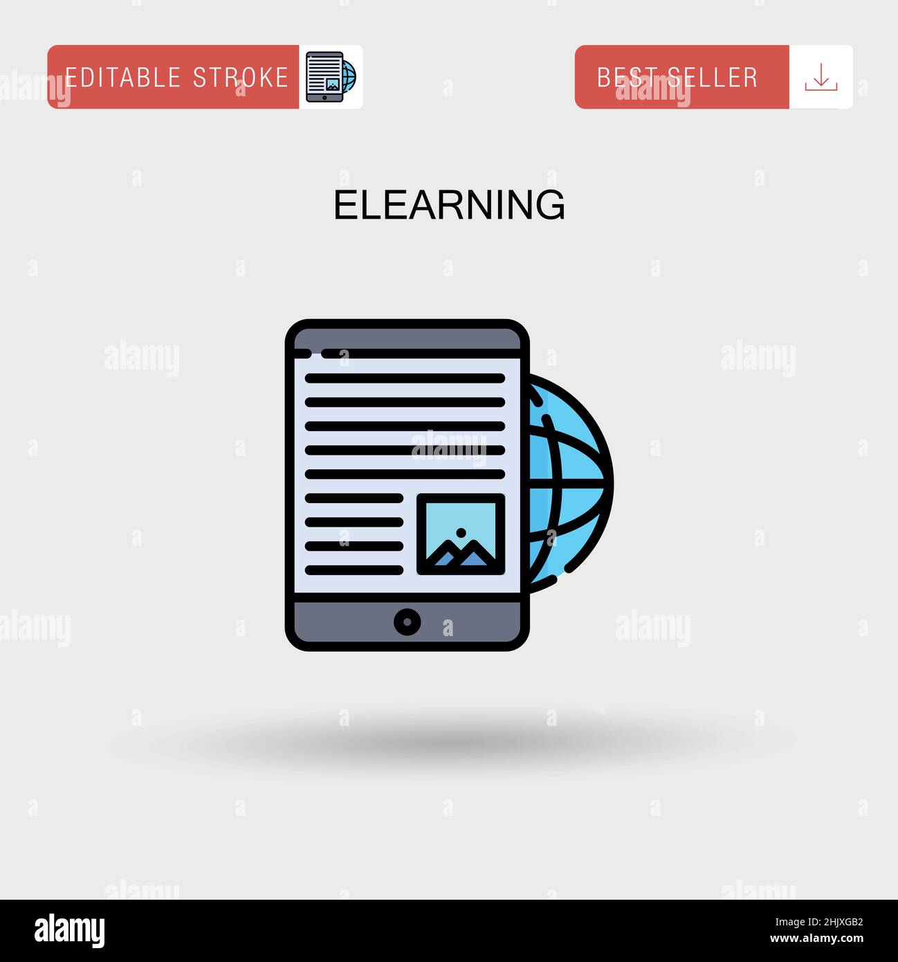 Elearning Simple vector icon Stock Vector Image & Art - Alamy